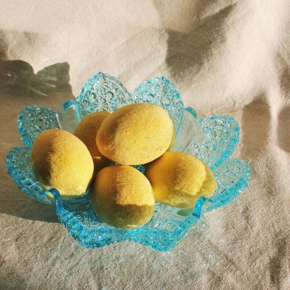 Kitchen | Antique Wright Glass Blue Daisy Button Star Shaped Berry ...